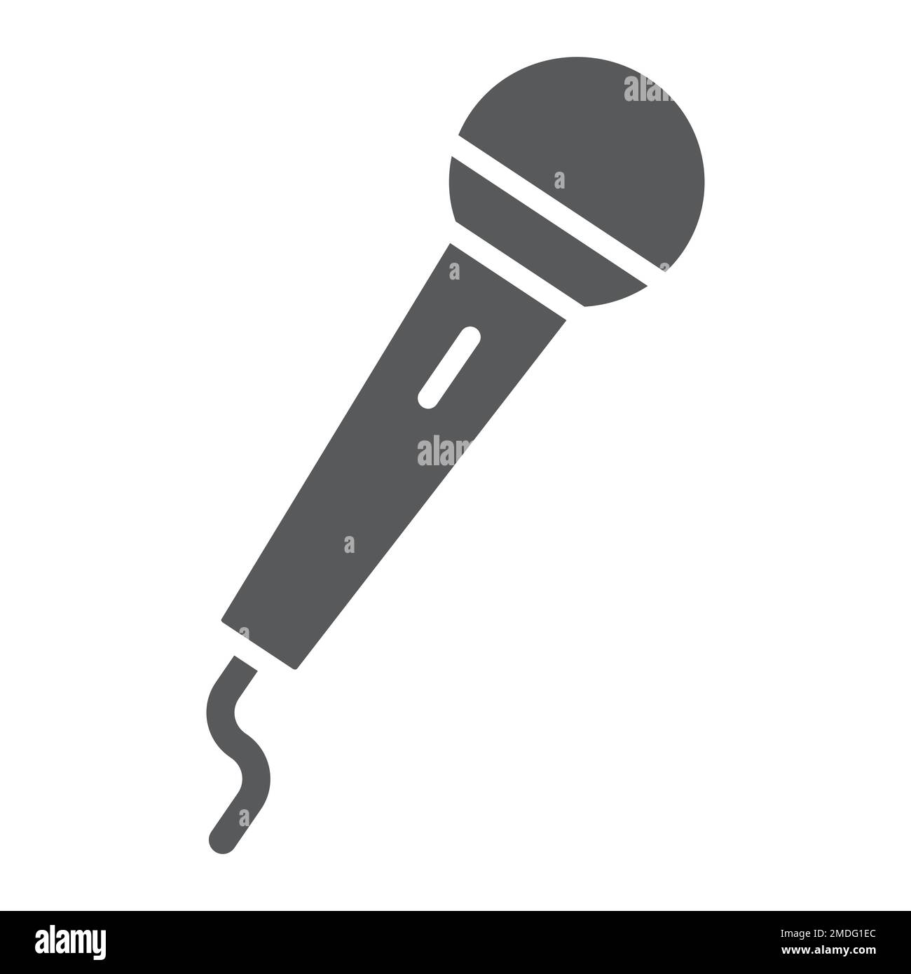 Microphone glyph icon, electronic and device, mic sign, vector graphics ...