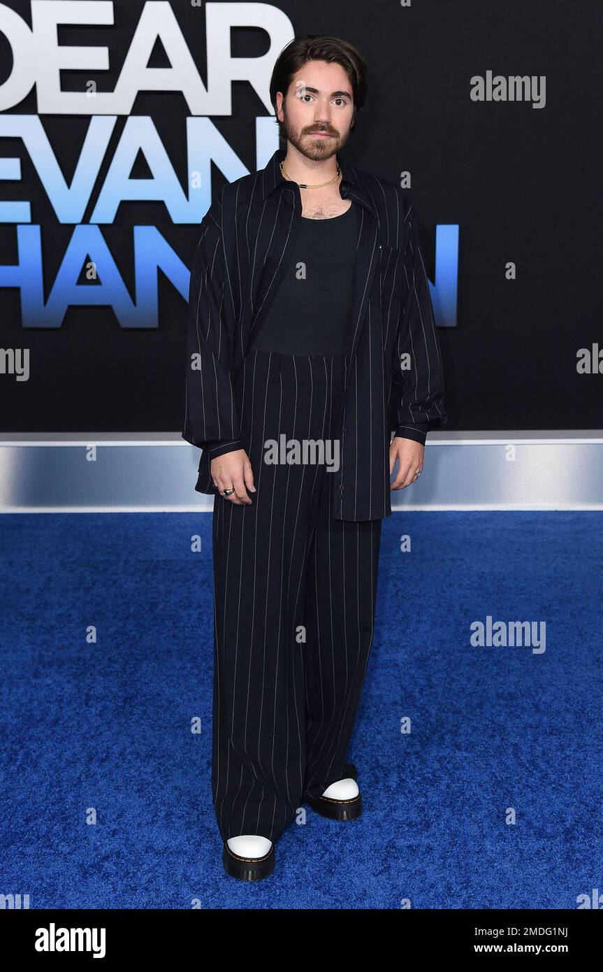 Noah Galvin arrives at the premiere of "Dear Evan Hansen" on Wednesday ...