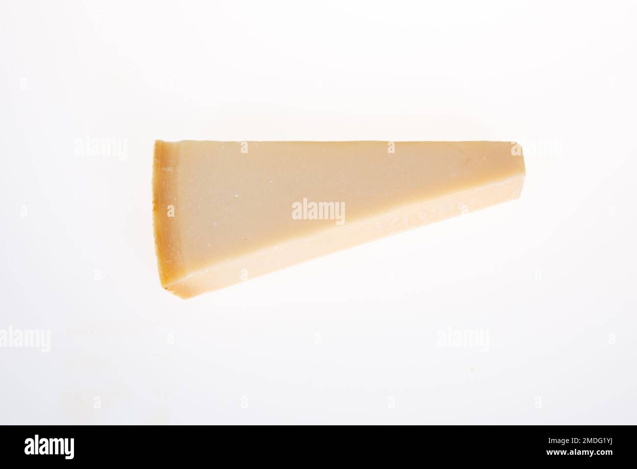Parmesan triangle piece of hard cheese isolated on white background ...