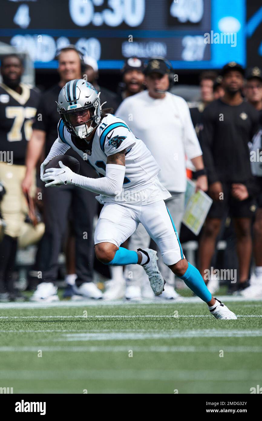 Carolina Panthers wide receiver Robby Anderson (11) runs with the ...