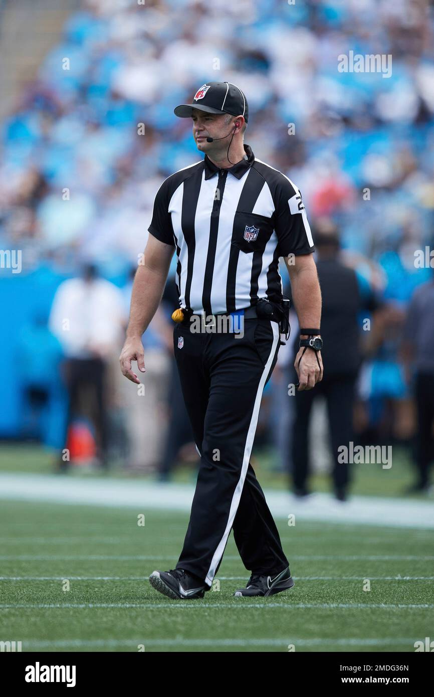 Field judge Ryan Dickson (25) during an NFL football game between the ...