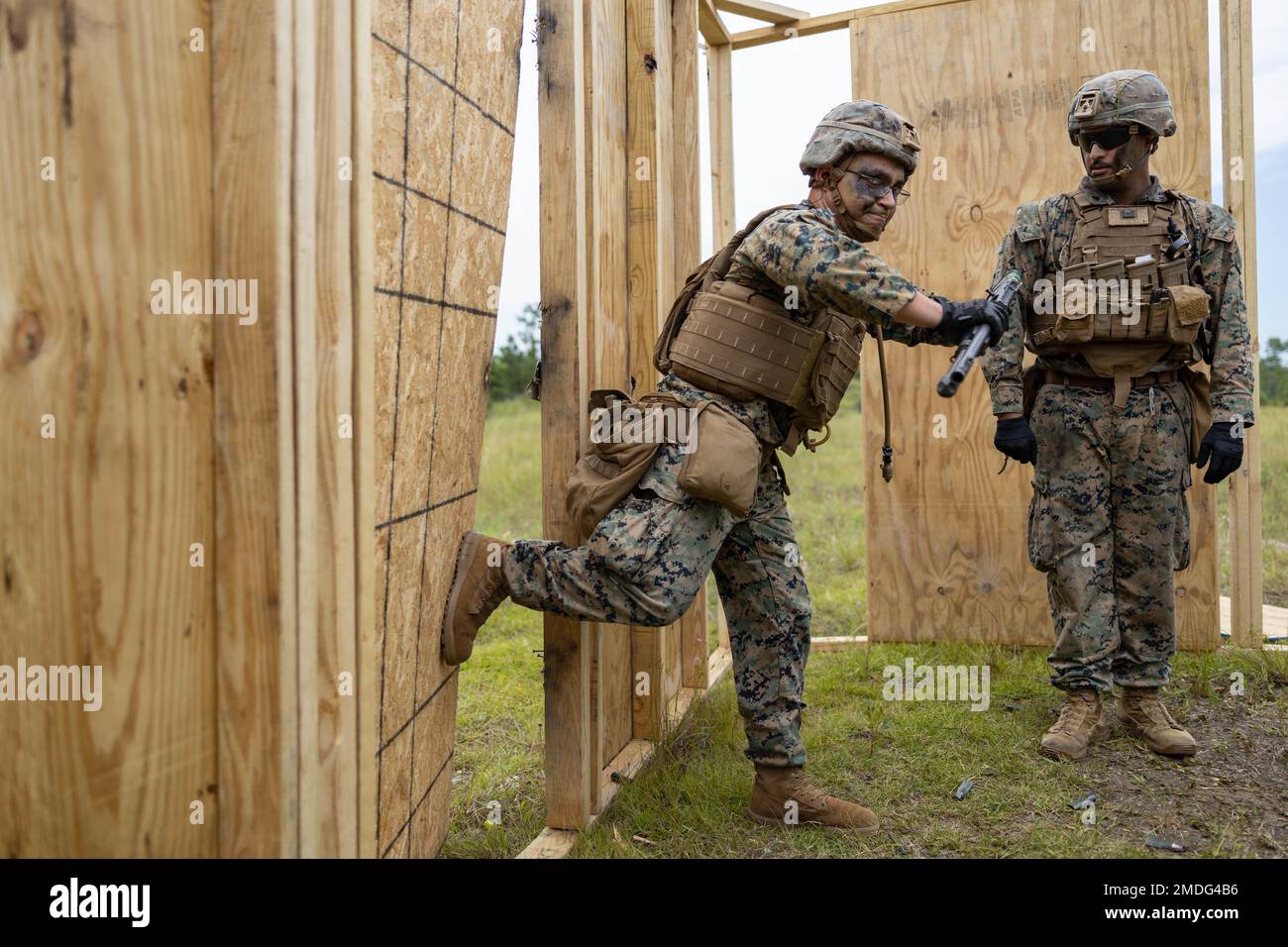 U.S. Marine Corps Cpl. Nicholas Serrano, a combat engineer with 8th ...