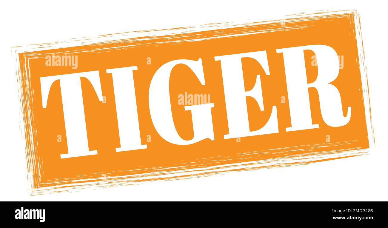 Orange tiger logo hi-res stock photography and images - Alamy
