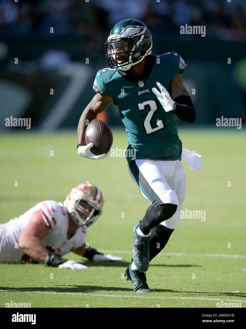 Philadelphia Eagles cornerback Darius Slay (2) in action against the ...