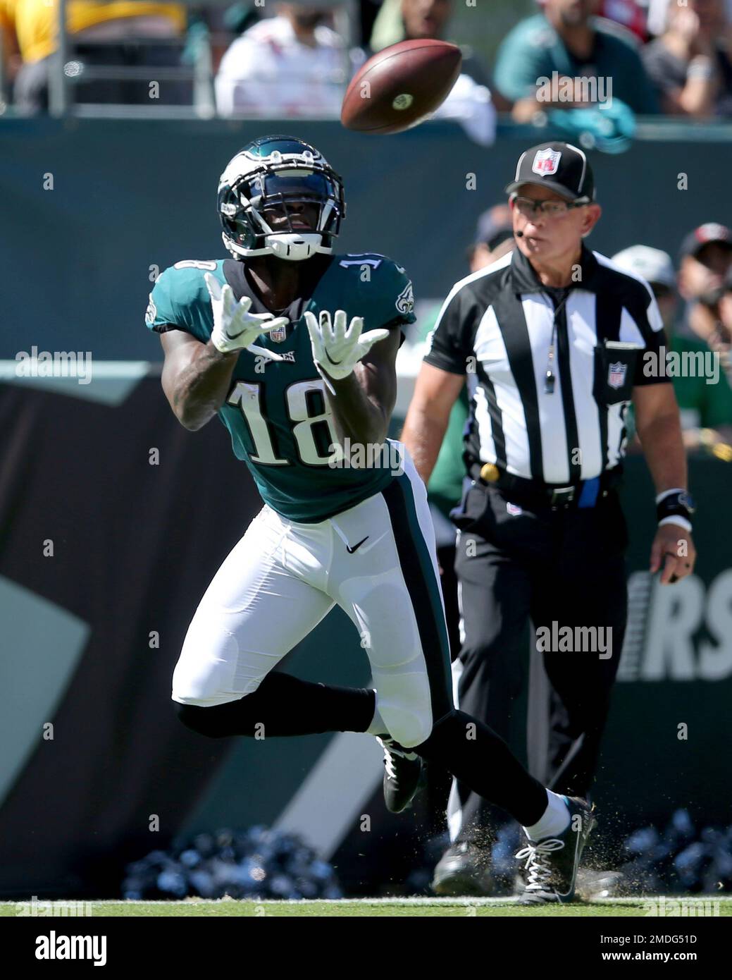 Philadelphia Eagles wide receiver Jalen Reagor (18) in action against ...