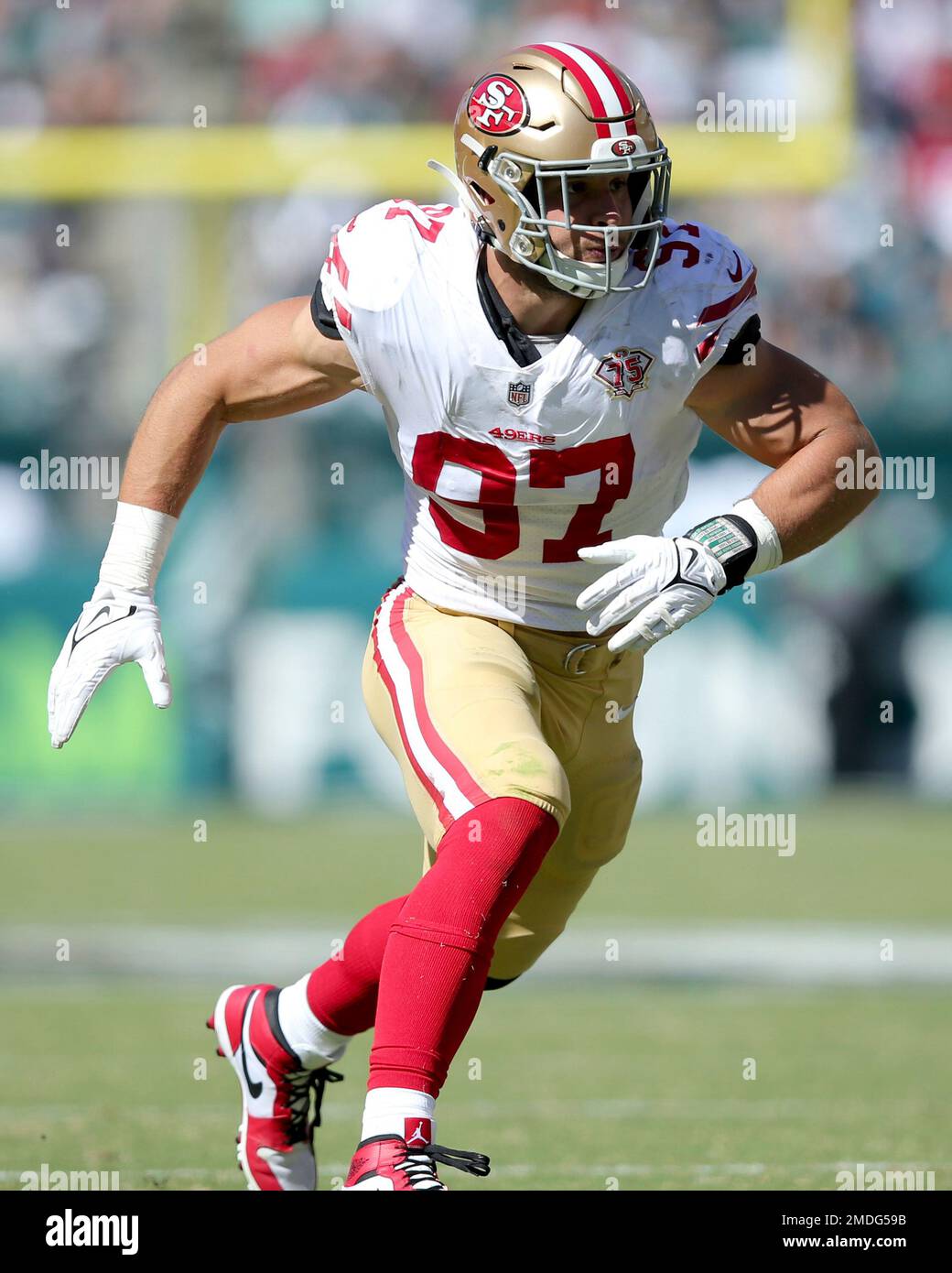 San Francisco 49ers defensive end Nick Bosa (97) in action against the ...