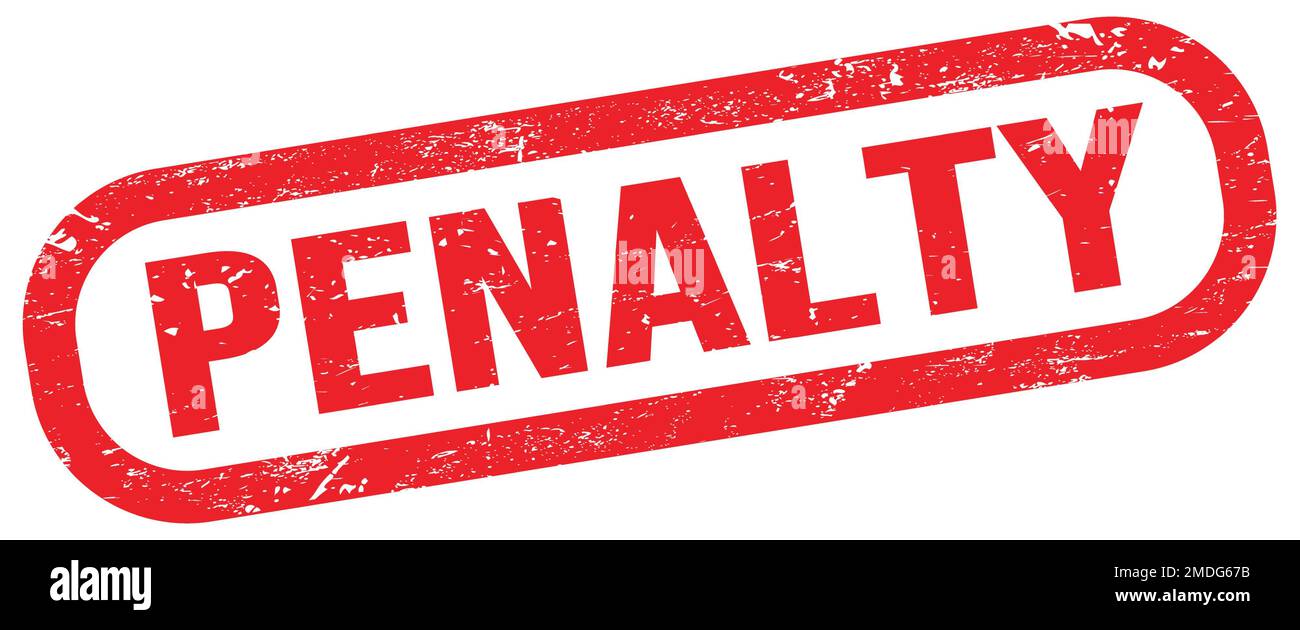 Penalty sign Cut Out Stock Images & Pictures - Alamy