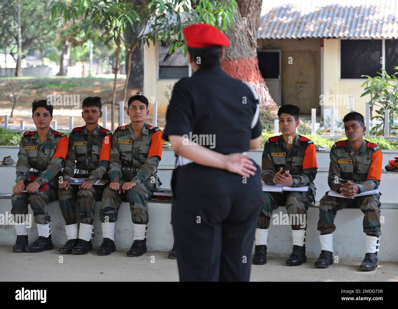 FILE - In this March 31, 2021, file photo, Indian army women recruits ...