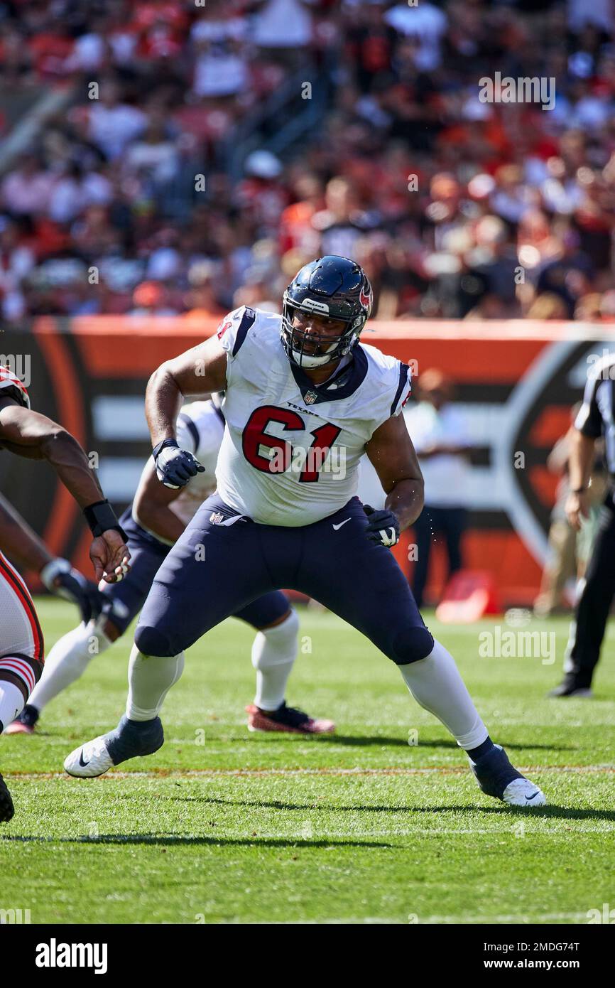 Houston Texans offensive tackle Marcus Cannon (61) in action against ...