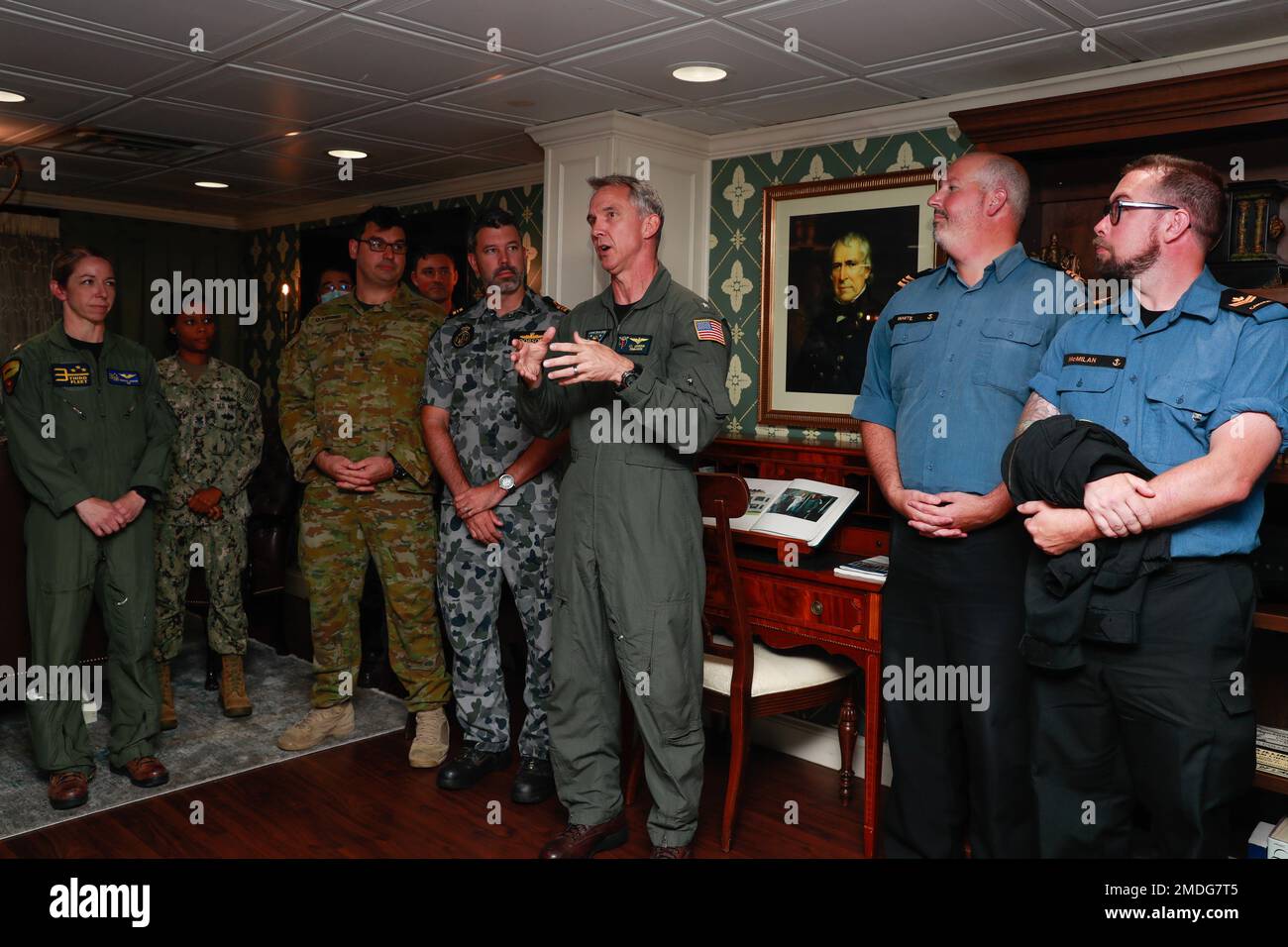 220723-N-CH260-1006 PACIFIC OCEAN (July 23, 2022) U.S. Navy Capt. Rear Adm. J.T. Anderson ...