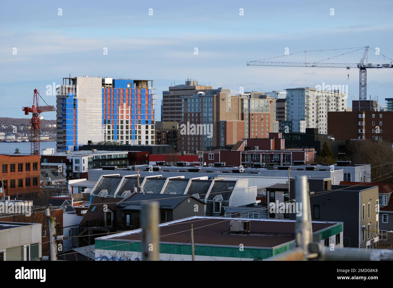 Downtown Halifax viewed from Cunard Street in North End Halifax Stock ...