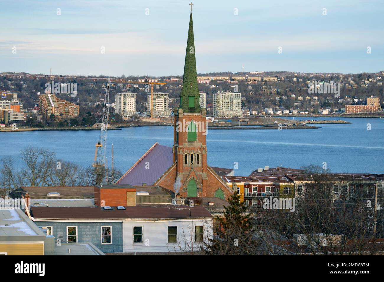 View of Halifax Harbour and St. Patrick's Catholic Church from North ...