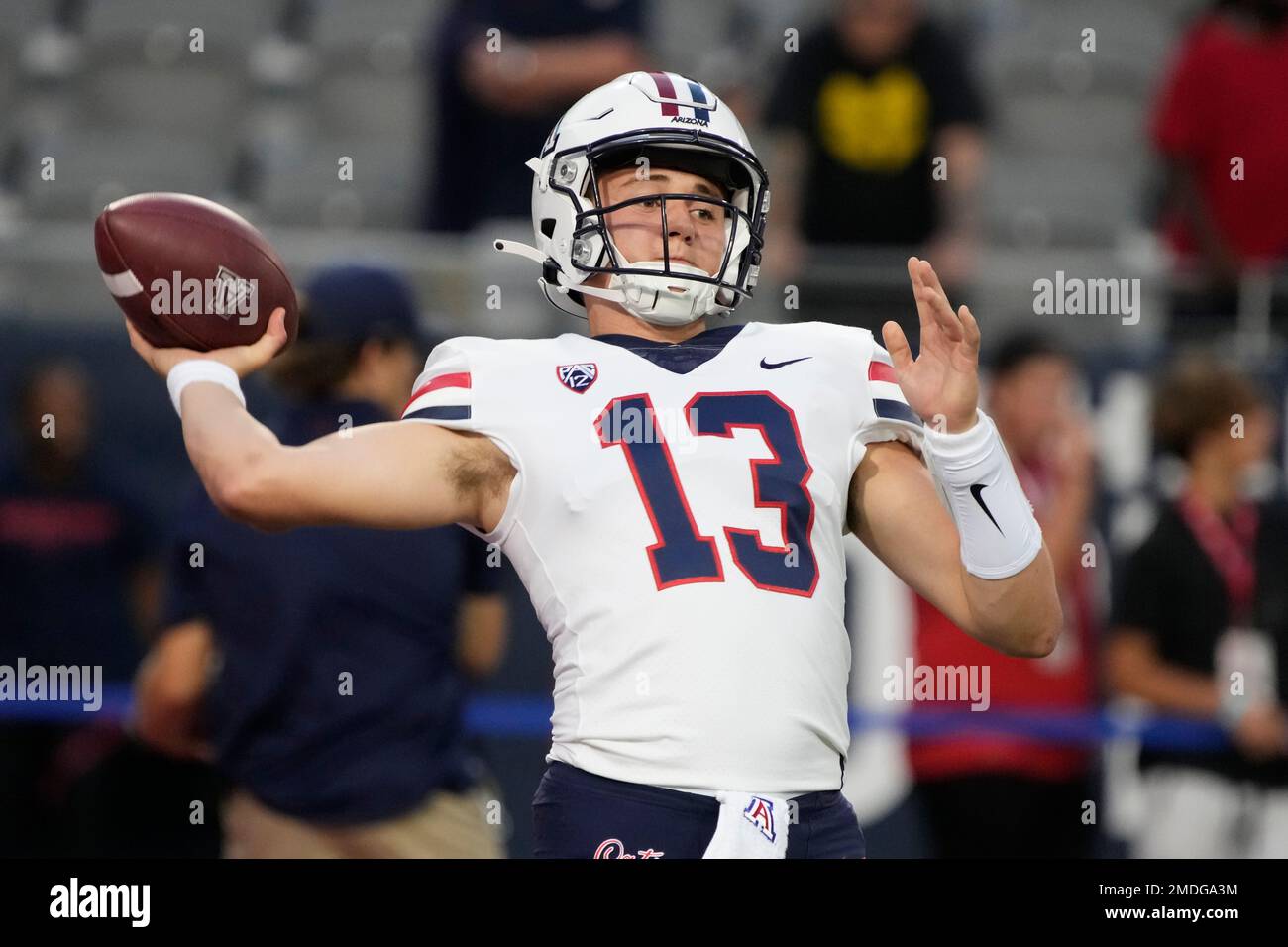 Arizona quarterback Luke Ashworth (13) in the first half during an NCAA ...