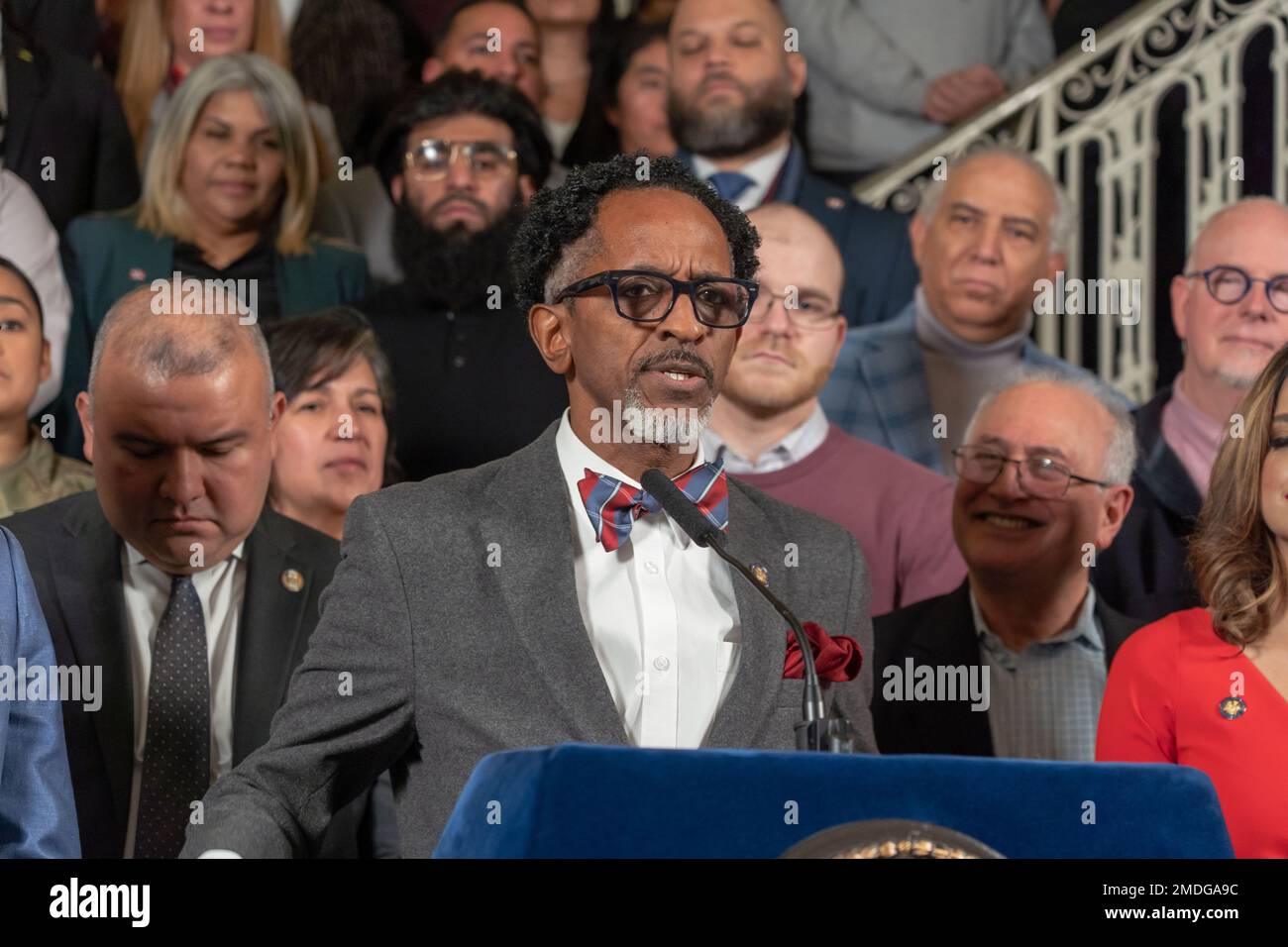 NEW YORK, NEW YORK - JANUARY 22: New York State Assemblymember Al ...