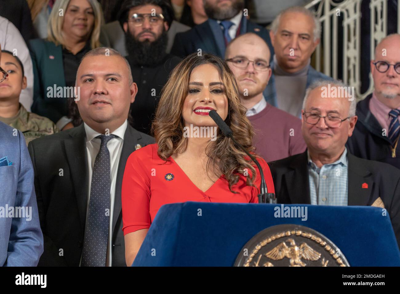 NEW YORK, NEW YORK - JANUARY 22: New York State Assemblymember Jenifer ...