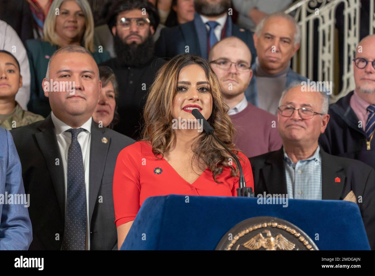 NEW YORK, NEW YORK - JANUARY 22: New York State Assemblymember Jenifer ...