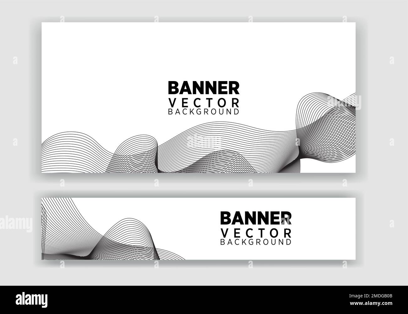 Vector abstract graphic design Banner. Vector horizontal banner ...