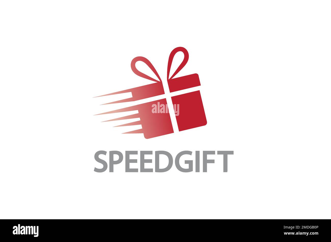 speed gift box in speed mode logo vector symbol illustration Stock ...