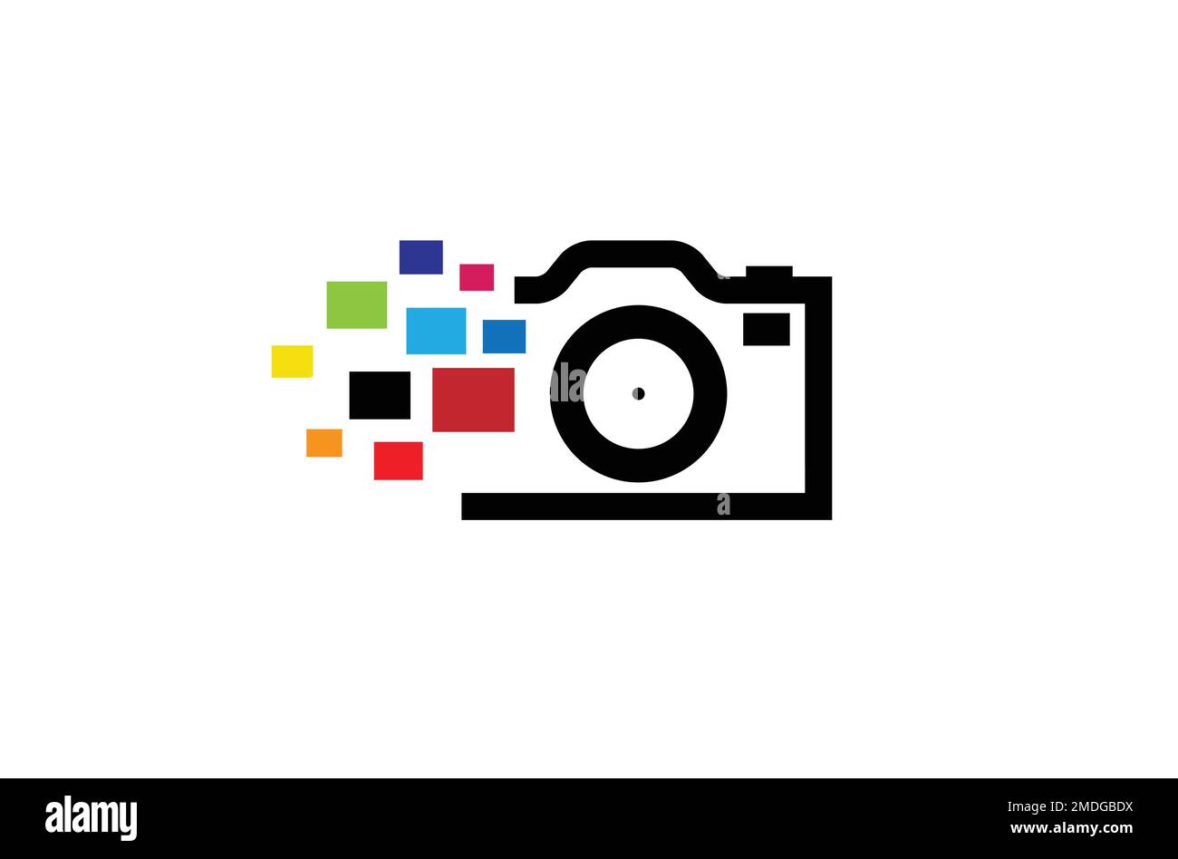 Camera With colorful Pixel Logo Design Symbol Vector Illustration Stock ...
