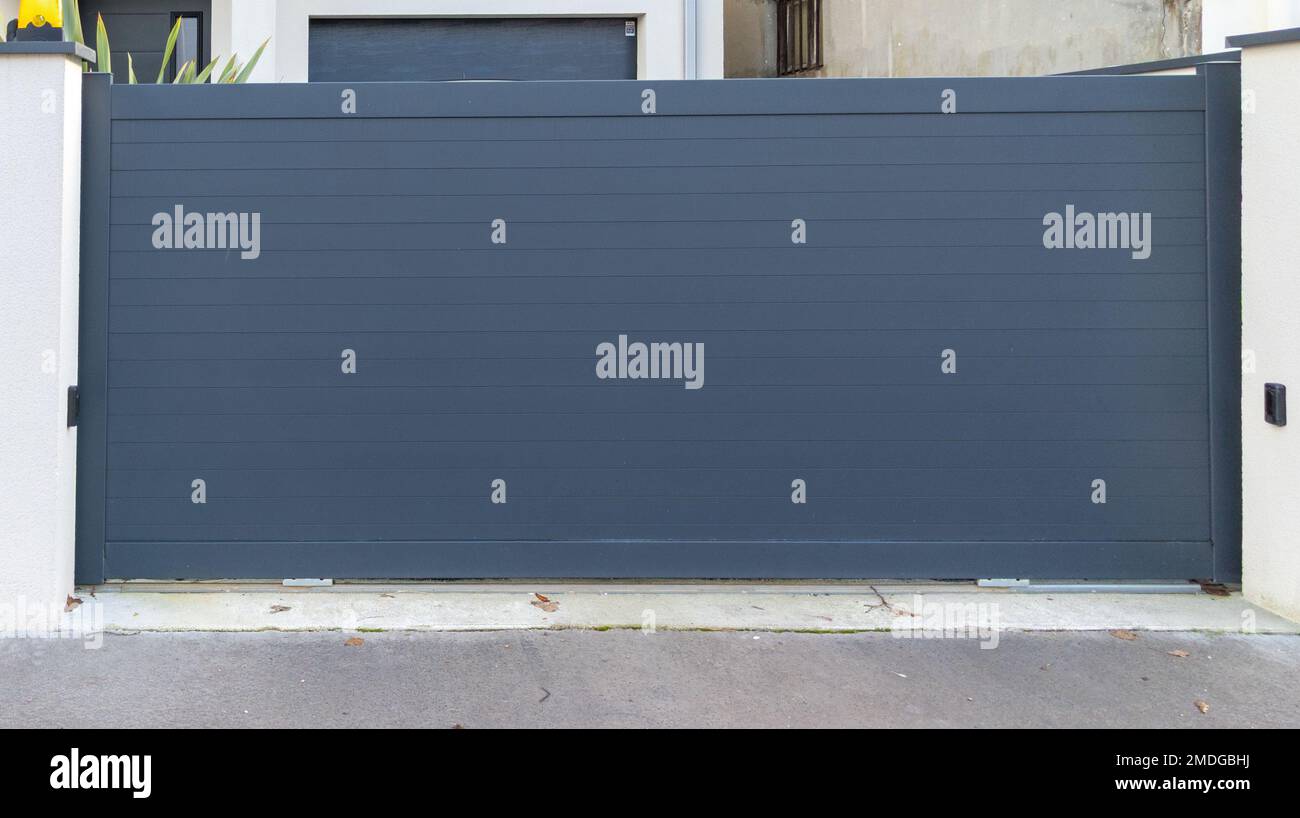 Aluminum sliding modern grey portal of suburb garden door slide house ...