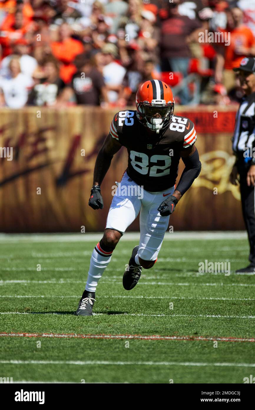 Cleveland Browns wide receiver Rashard Higgins (82) in action against ...