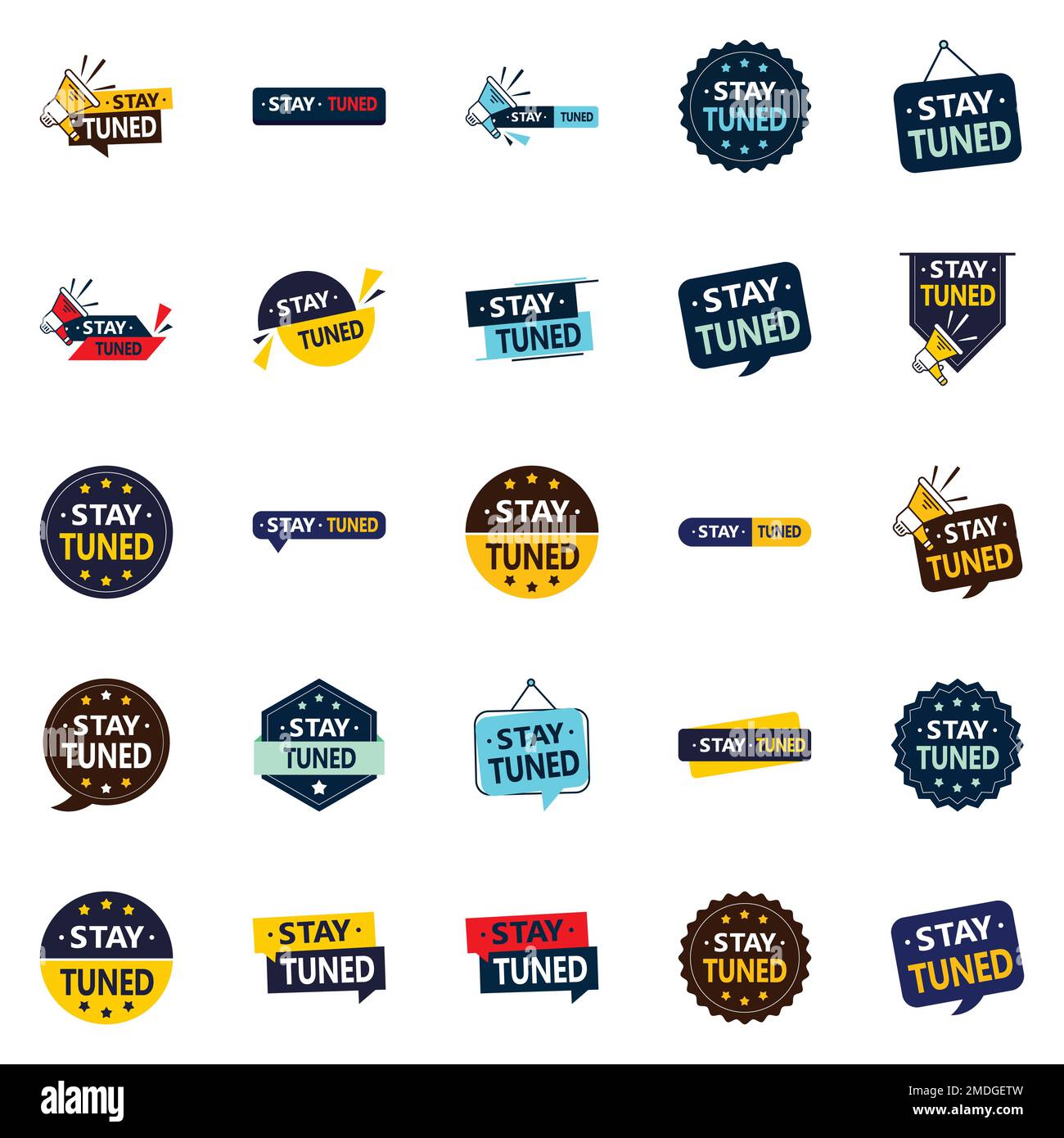 Tuned to a Stock Vector Images - Alamy