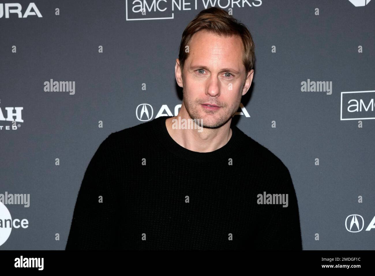 Alexander Skarsgard attends the premiere of "Infinity Pool" at The Ray ...