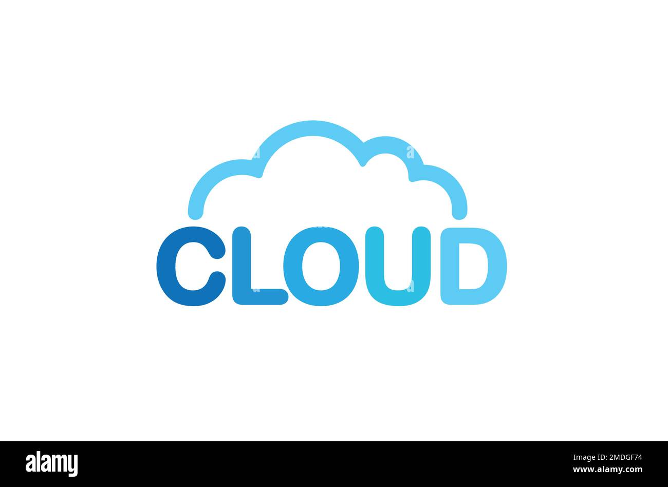 creative cloud letter logo vector symbol design illustration Stock ...