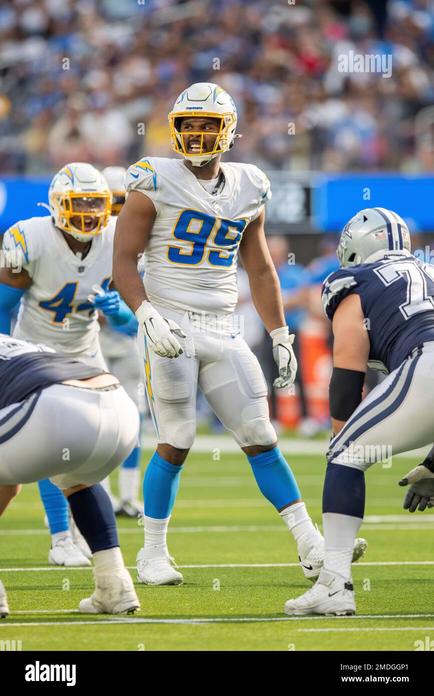 Defensive lineman (99) Jerry Tillery of the Los Angeles Chargers ...