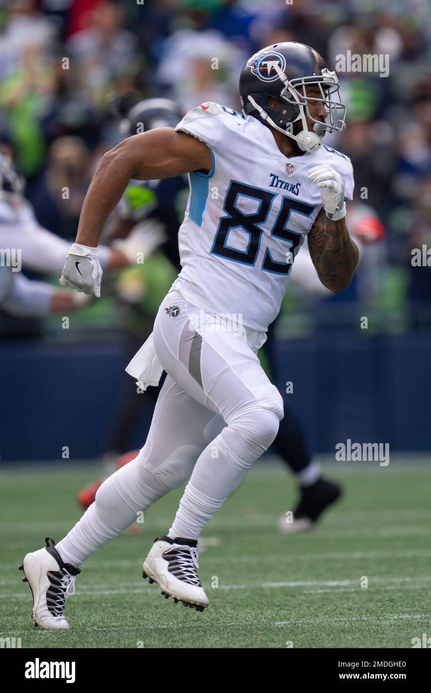 Tennessee Titans tight end MyCole Pruitt (85) during an NFL football ...