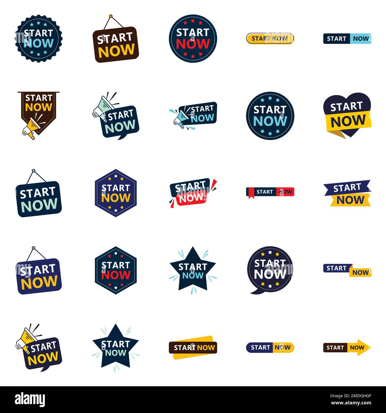 Start here buttons Stock Vector Images - Alamy