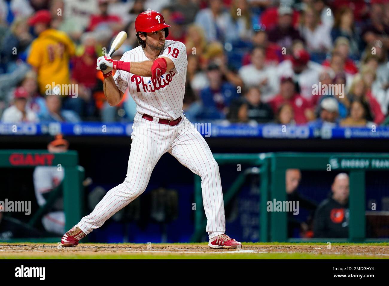 Philadelphia Phillies' Matt Vierling plays during an interleague ...