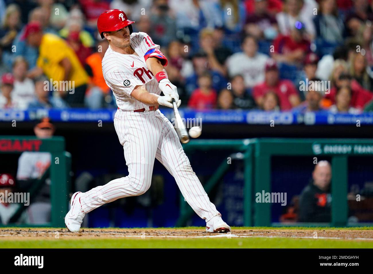 Philadelphia Phillies' J.T. Realmuto plays during an interleague ...