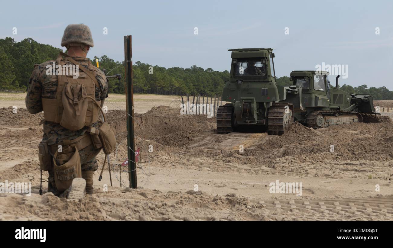 U.S. Marines with 2d Combat Engineer Battalion, 2d Marine Division ...