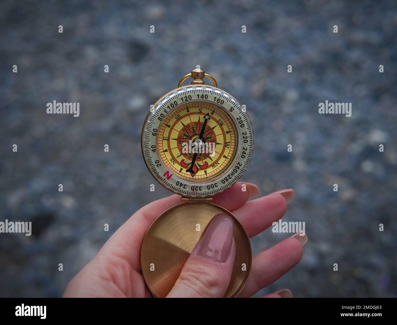 Compass in hand hi-res stock photography and images - Alamy