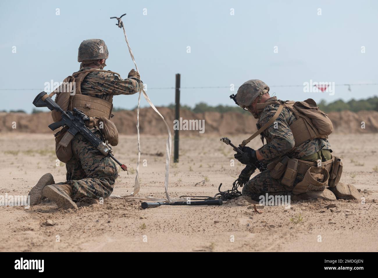 U.S. Marines with 2d Combat Engineer Battalion, 2d Marine Division ...