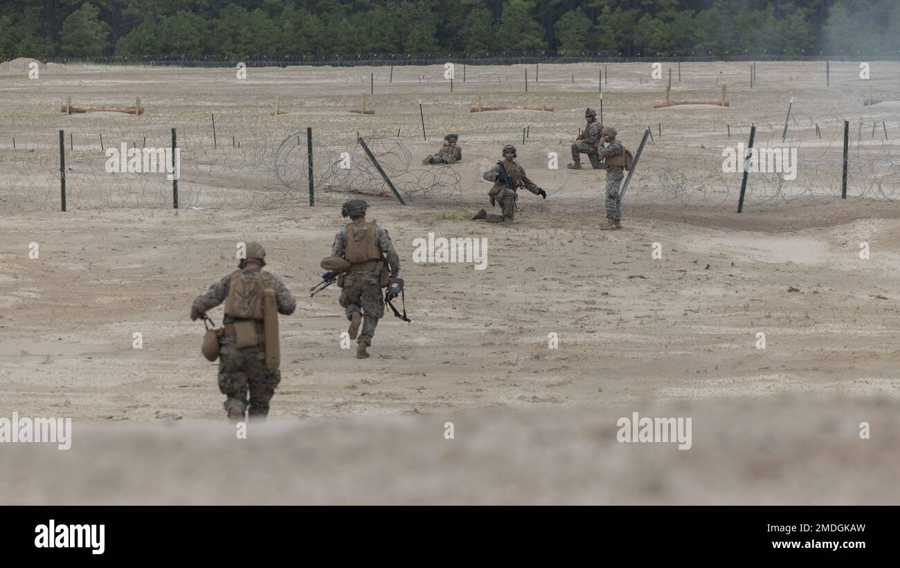 U.S. Marines with 2d Combat Engineer Battalion, 2d Marine Division ...