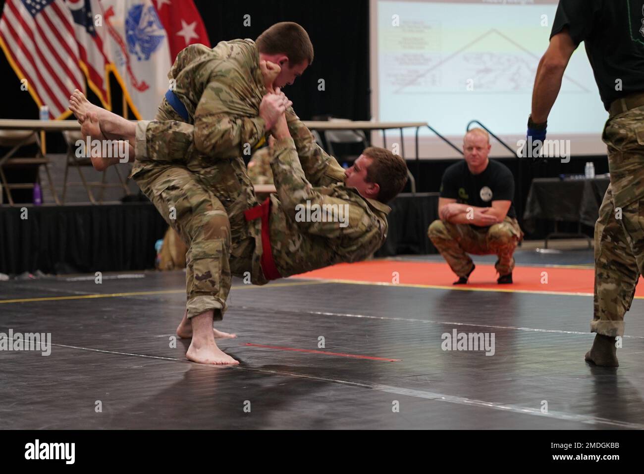 Participants compete in the 2022 Ohio Army National Guard combatives ...