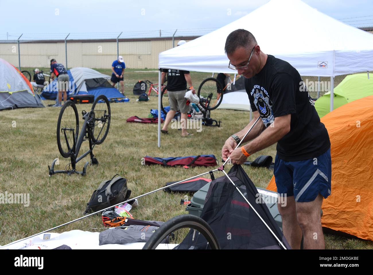 U.S. Air Force Capt. Aaron Bigio, a military nurse for the 349th ...