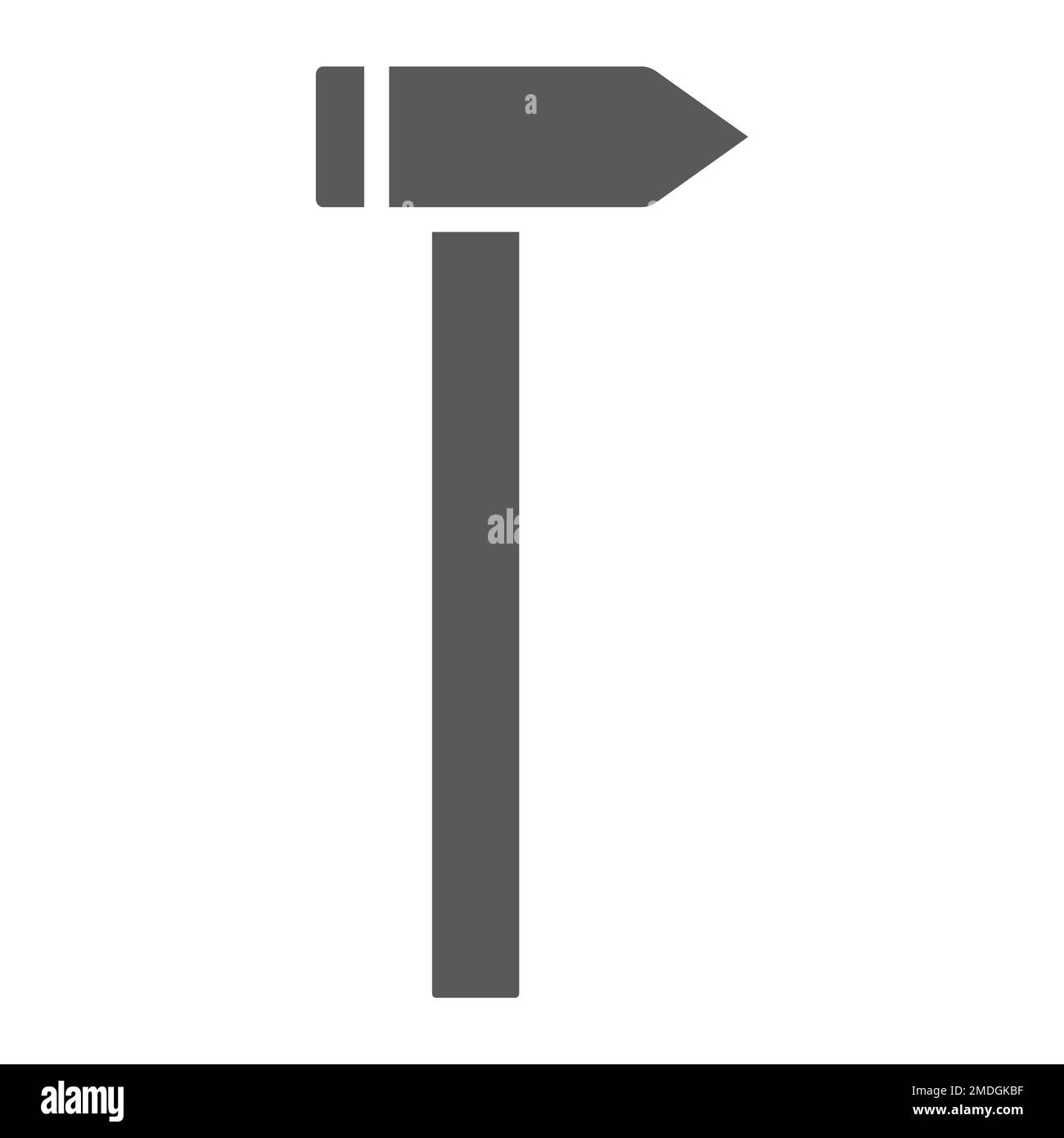Hammer glyph icon, tool and repair, construction sign, vector graphics ...