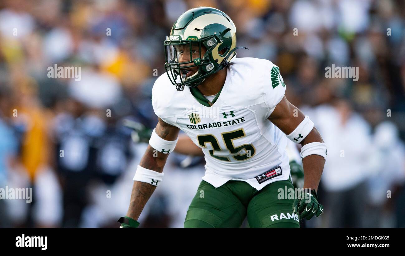 Colorado State Rams defensive back Robert Floyd (25) in action during ...