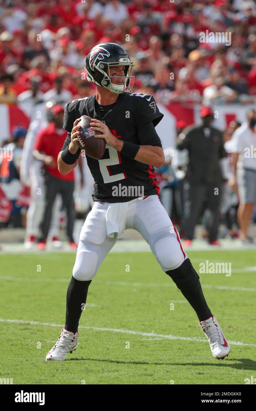 Atlanta Falcons quarterback Matt Ryan (2) drops back against the Tampa ...