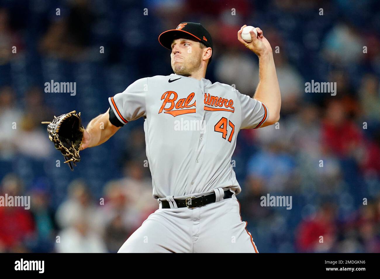 Baltimore Orioles' John Means pitches during the first inning of an ...