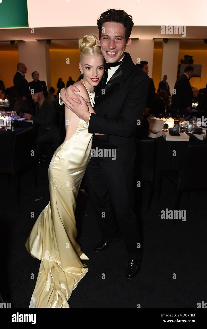 Anya Taylor-Joy and Josh O'Connor attend the 73rd Emmy Awards on Sunday ...