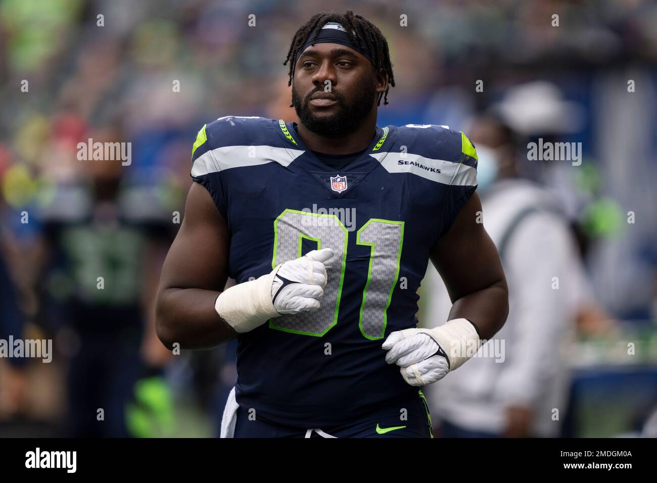 Seattle Seahawks quarterback Jake Luton is pictured during the second ...