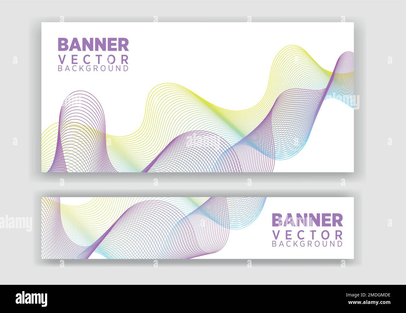 Vector abstract graphic design Banner. Vector horizontal banner ...