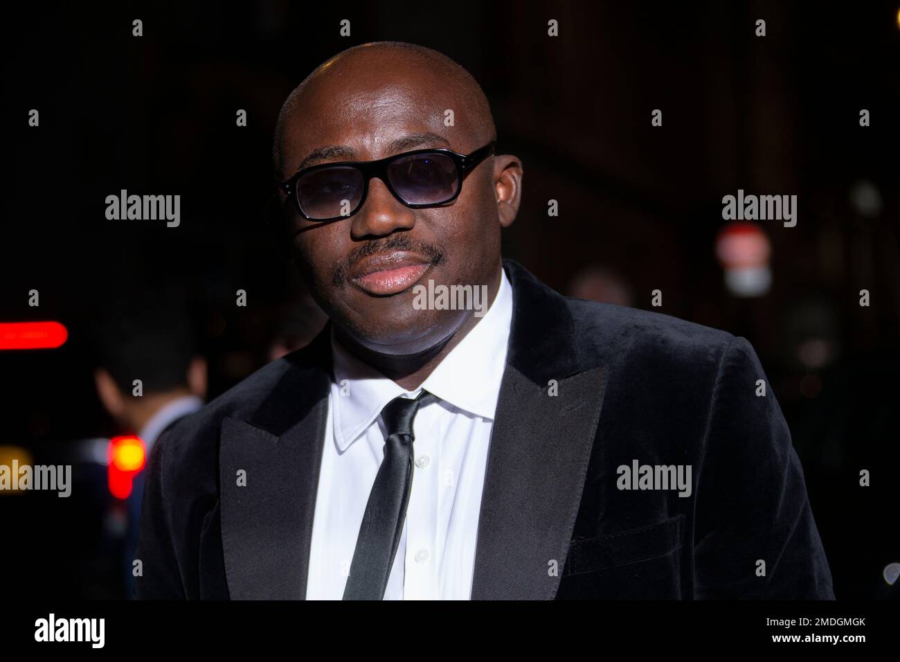 Edward Enninful arrives for the British Vogue Tiffany Fashion and Film ...