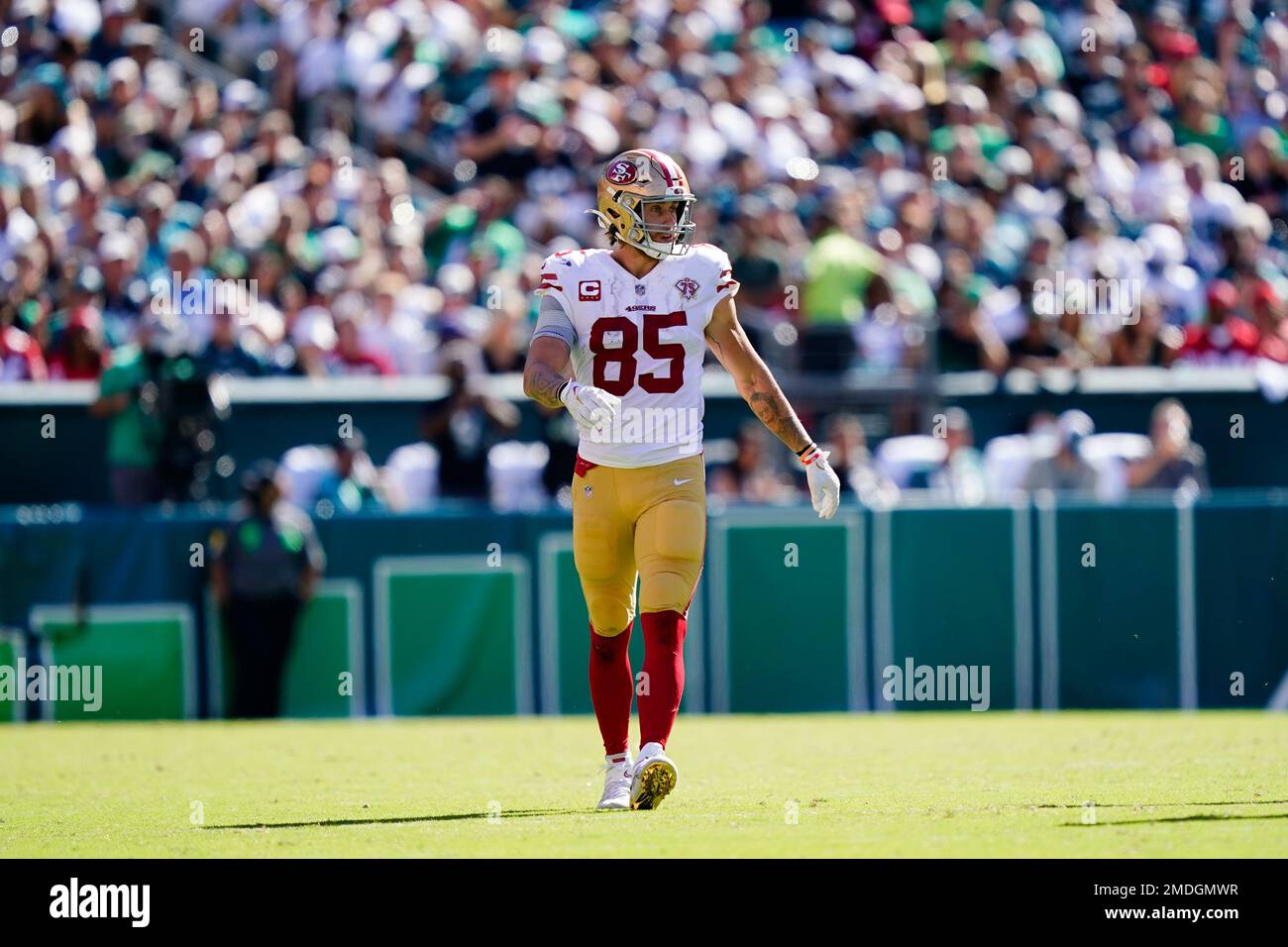 San Francisco 49ers' George Kittle in action during an NFL football ...