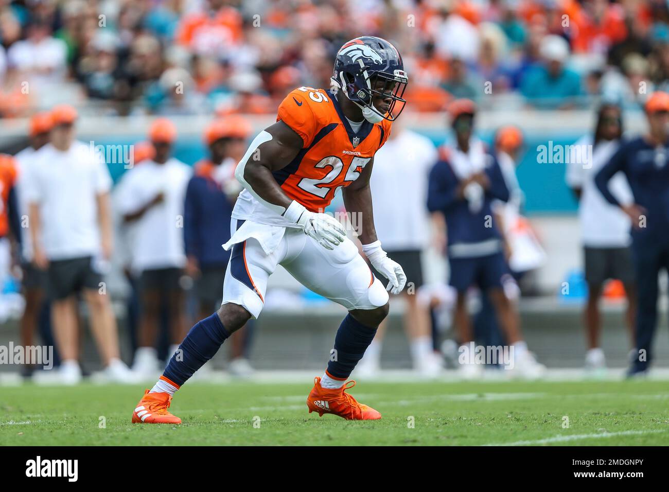 Denver Broncos running back Melvin Gordon (25) during an NFL football ...