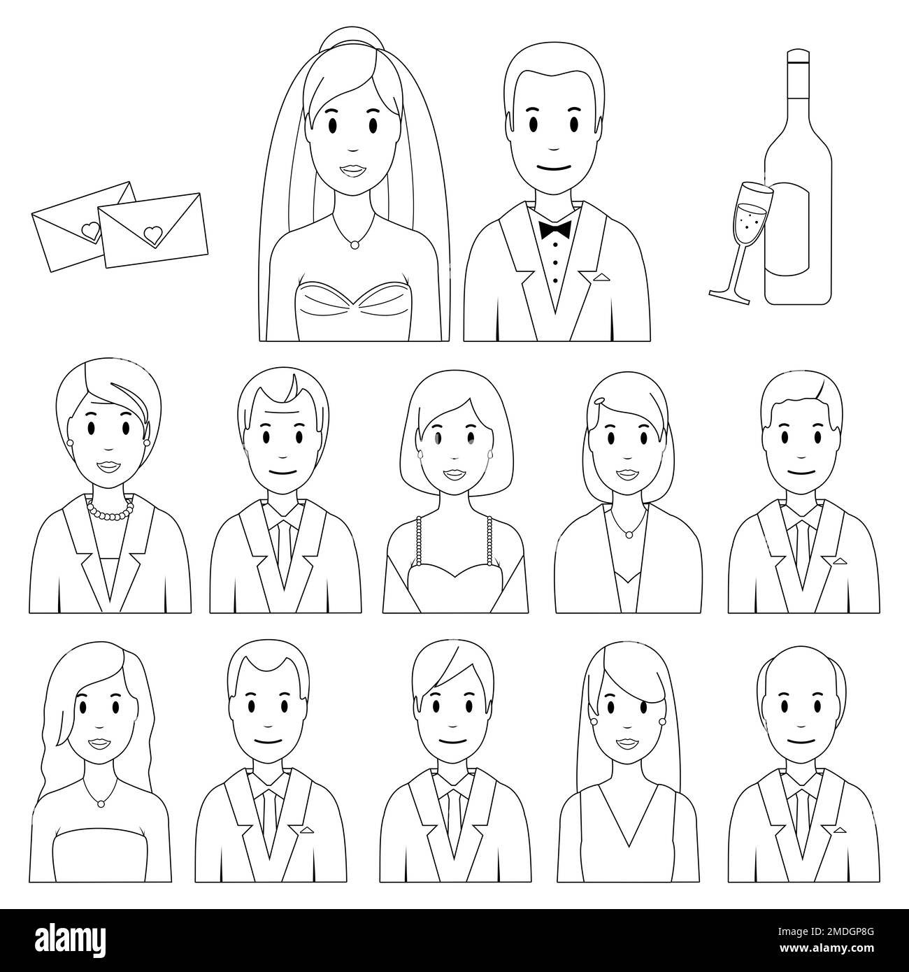 Wedding Reception Clip Art Black And White